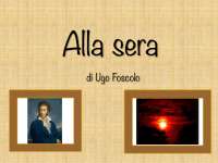 ANALISI POESIA ALLA SERA - Docsity