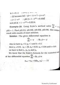 Numerical methode and analysis - Docsity