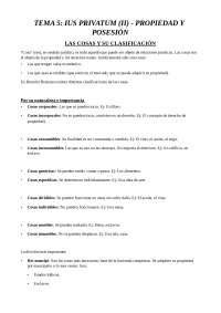 Ius Privatum, propiedad y posesión - Docsity