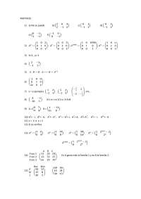 Ejercicios de Matrices - Docsity