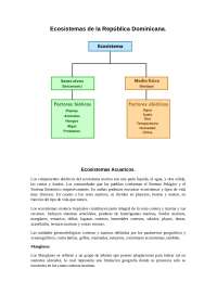 Ecosistemas de la República Dominicana | Apuntes de Ciencias de la ...