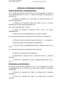 Ejercicios de cinematica 1bach - Docsity