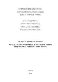 Lista controle de processos - Docsity