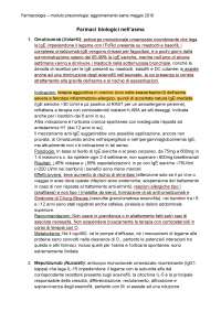 Farmaci biologici asma - Docsity