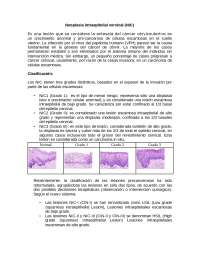 Investigación sobre la Neoplasia intraepitelial cervical - Docsity