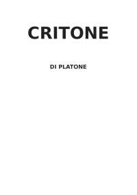 Schema riassuntivo del libro Critone di Platone - Docsity