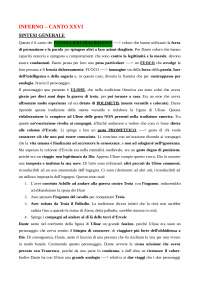 INFERNO CANTO XXVI (26) - DANTE ALIGHIERI - DIVINA COMMEDIA - Docsity