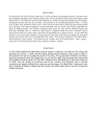 Second World War - Summary - Docsity