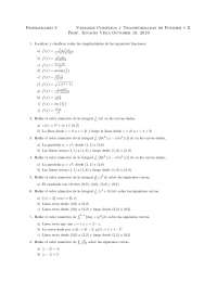 Ejercicios de variable compleja - Docsity