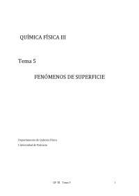 Química física de superfície - Docsity