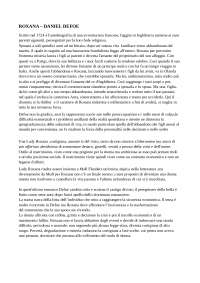 Roxana- Daniel Defoe - Docsity