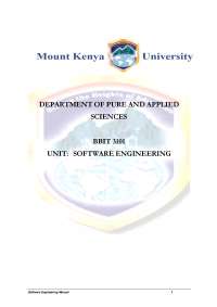 Software Engineering students module - Docsity