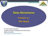 Application of stacks - Docsity
