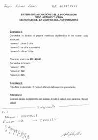 Elaborato codifica dell informazione - Docsity