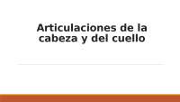 Articulaciones cabeza y cuello - Docsity
