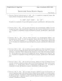 Esercizi Algoritmi 2parte - Docsity