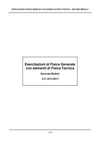 Esercizi elettromagnetismo - Docsity