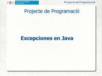 Excepciones en Java - Docsity
