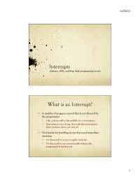 Arduino programming Interrupts - Docsity