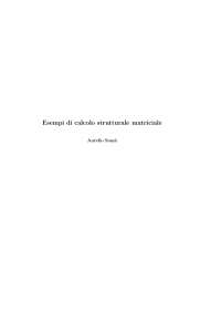 Esercizi di calcolo matriciale di strutture | Dispense di Meccanica ...