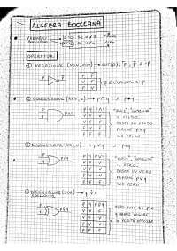 Algebra booleana e tavole di verità - Docsity