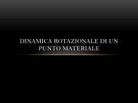Dinamica rotazionale di un punto materiale - Docsity