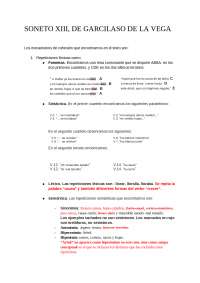 SONETO XIII, DE GARCILASO DE LA VEGA - Docsity