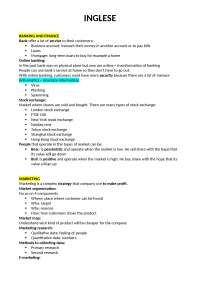 Riassunto programma inglese 5^anno - Docsity