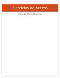 Ejercicios de access - Docsity