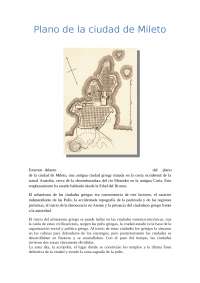 Plano de la ciudad de Mileto | Apuntes de Historia del Arte | Docsity