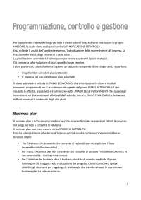 Programmazione controllo e gestione - Docsity