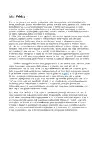 Traduzione "Man Friday", Crusoe, Defoe - Docsity