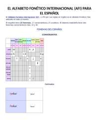 Alfabeto Fonético del Español Fácil de entender - Docsity