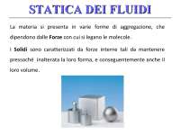 Statica dei Fluidi, Pressione, Principio di Pascal, Densità, Legge di Stevino, Paradosso ...