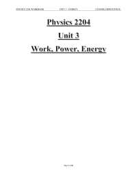 Physics 2204 Workbook Unit 3.pdf - Docsity