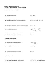 Formule matematica finanziaria prof.margarita - Docsity