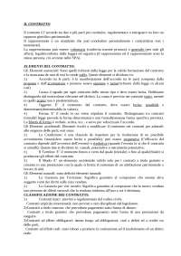 Il Contratto Diritto privato - Docsity