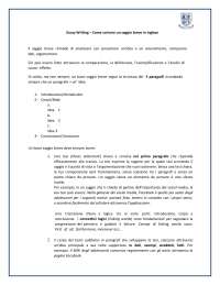 Essay in inglese come si struttura - Docsity