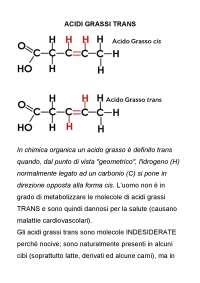 Acidi grassi - Docsity