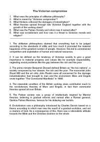 The Victorian compromise - Docsity