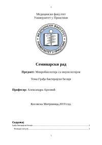 Gradja bakterijske celije | Skripte' predlog Mikrobiologija - Docsity