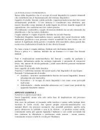FONOLOGIA E FONETICA ITALIANA - Docsity