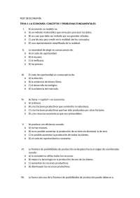 Test economía del primer curso - Docsity