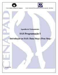 Apostilas SAS para aprendizado de análise de dados - Docsity