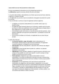 Caracteristicas del procedimiento formulario - Docsity