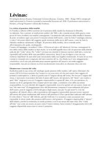 Emmanuel Lévinas filosofo francese - Docsity