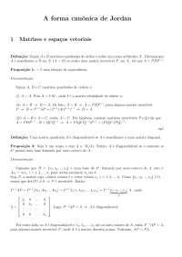 Forma Canônica de Jordan - Docsity