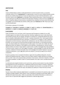 RIASSUNTO ARISTOFANE, LETTERATURA GRECA - Docsity