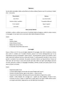 Barocco e Illuminismo - Docsity