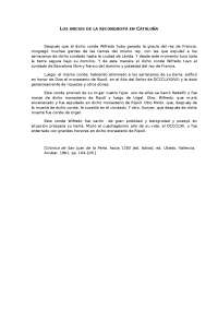 Texto sobre la independencia de los condados catalanes - Docsity